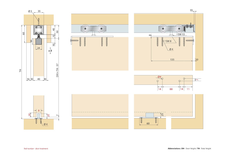 ENOX Wooden Sliding Folding Fitting System ESLD - 046 | ENOX